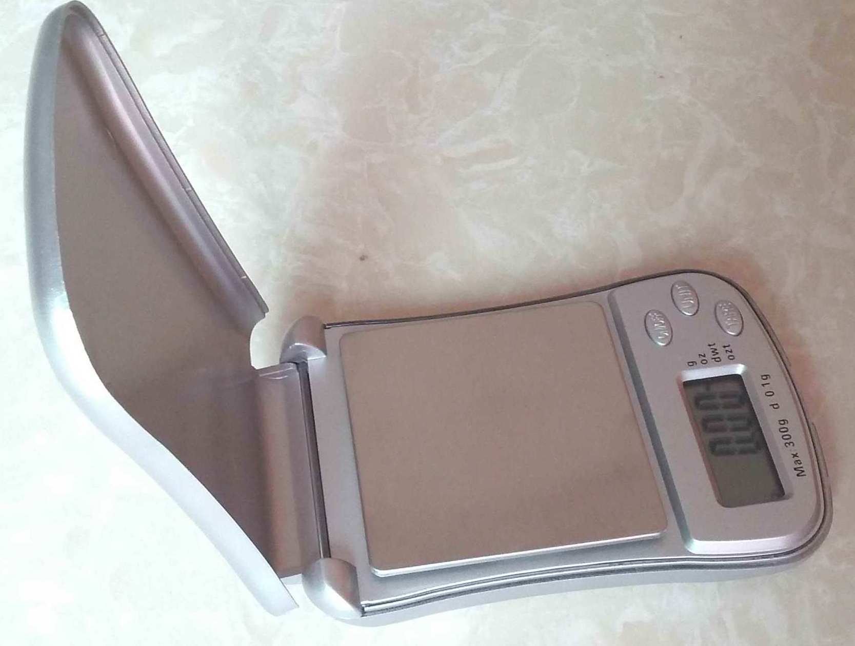 Newline Digital Pocket Jewelry Fliptop Accurate Scale, SHP0003-Silver