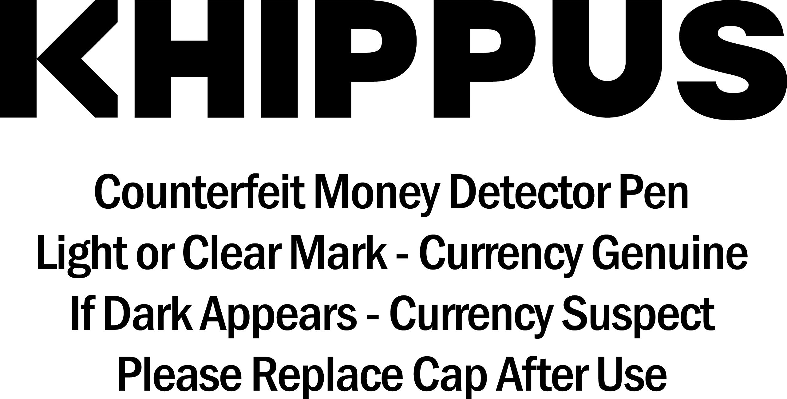 Khippus Counterfeit Bill Money Detector Pen, The Marker That Detects Fake Currency (Pack of 10 pens)