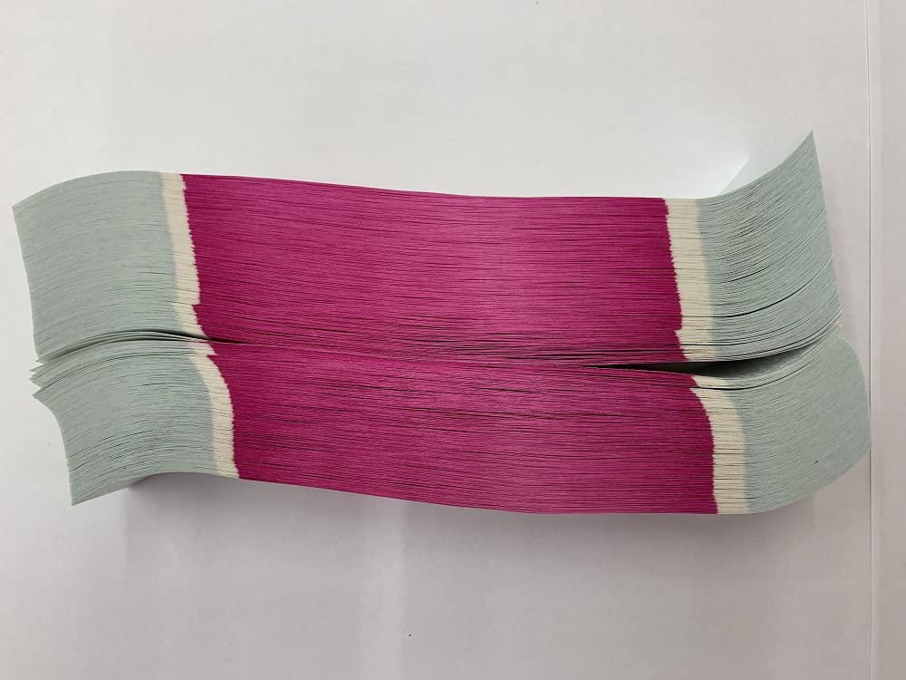 Currency Straps - Self Sealing Money Bands, 250 Pink, 500 pack