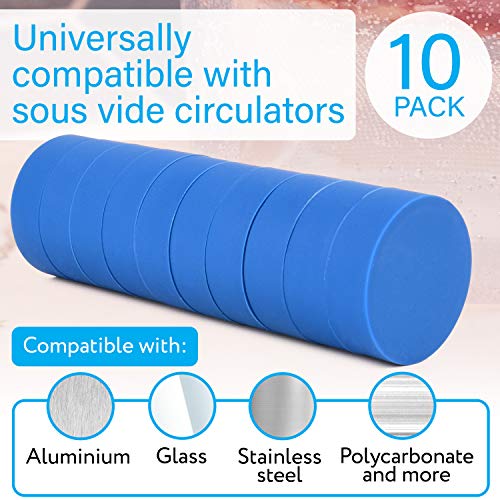 [10 pack] Sous Vide Magnets to Keep Bags Submerged and In Place - Sous Vide Accessories to Stop Floating Bags and Undercooking - Great Alternative to Sous Vide Weights, Balls, Clips, and Racks