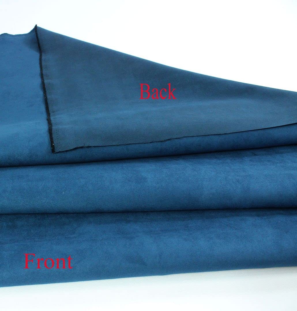 Mybecca Microsuede Fabric 58/60" Width Fabric by The Yard Color : Royal Blue (1 Yard, 36"x58") (Precut into 1 Yard Pieces by Prime)