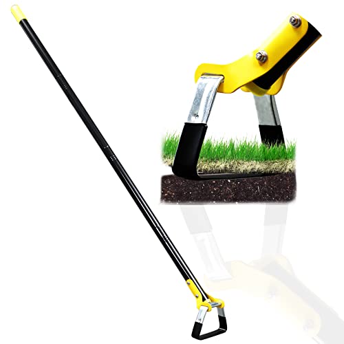 DonSail Garden Hoe Tool, Sharp Scuffle Action Hoe for Weeding Gardening Long Handle Heavy Duty - Handheld Hula Weeding Rake Tools for Planting Vegetables Farm, 30-80“