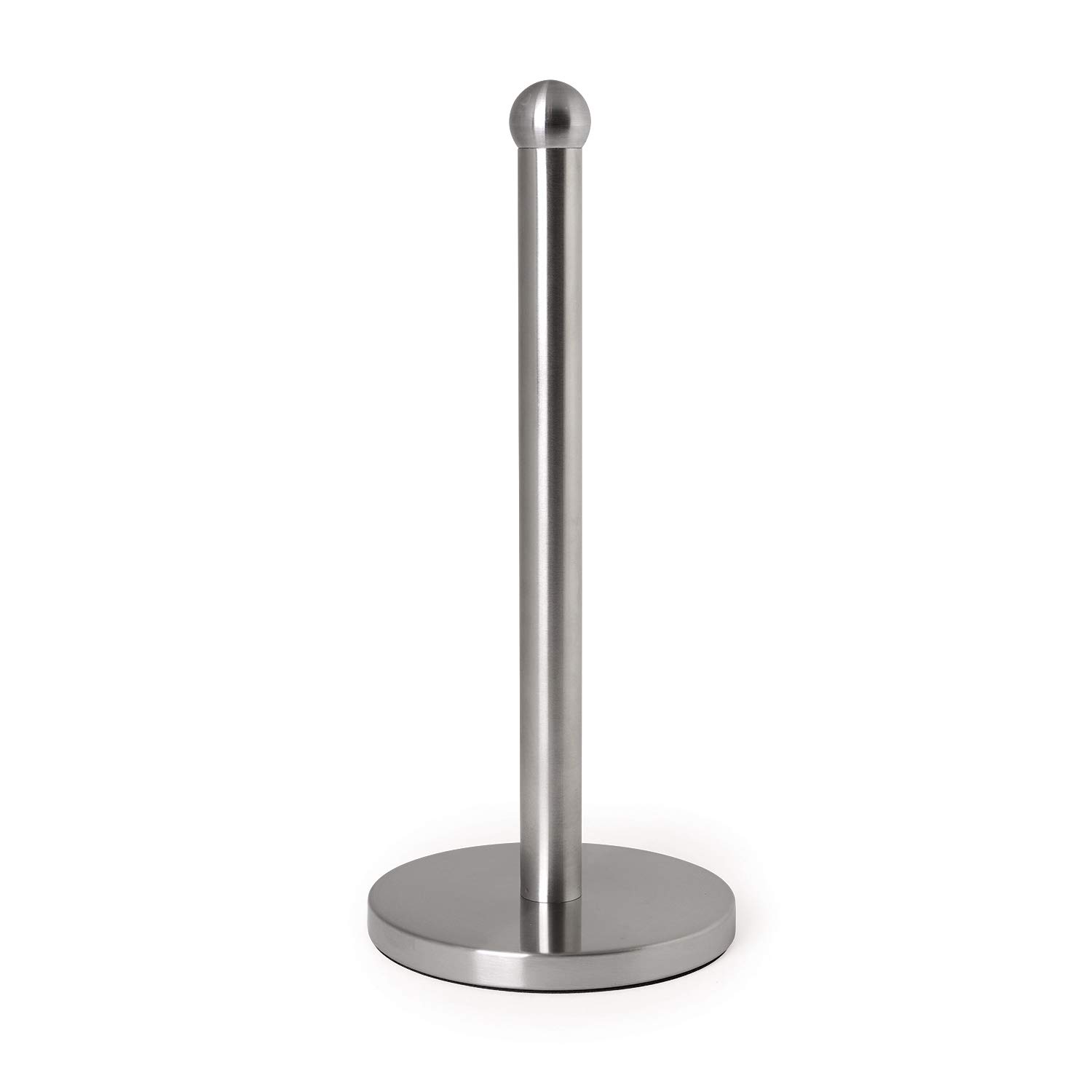 Totally Kitchen Weighted Paper Towel Holder | Single Tear Standing Paper Towel Holder | Durable Metal Construction | Ball Design