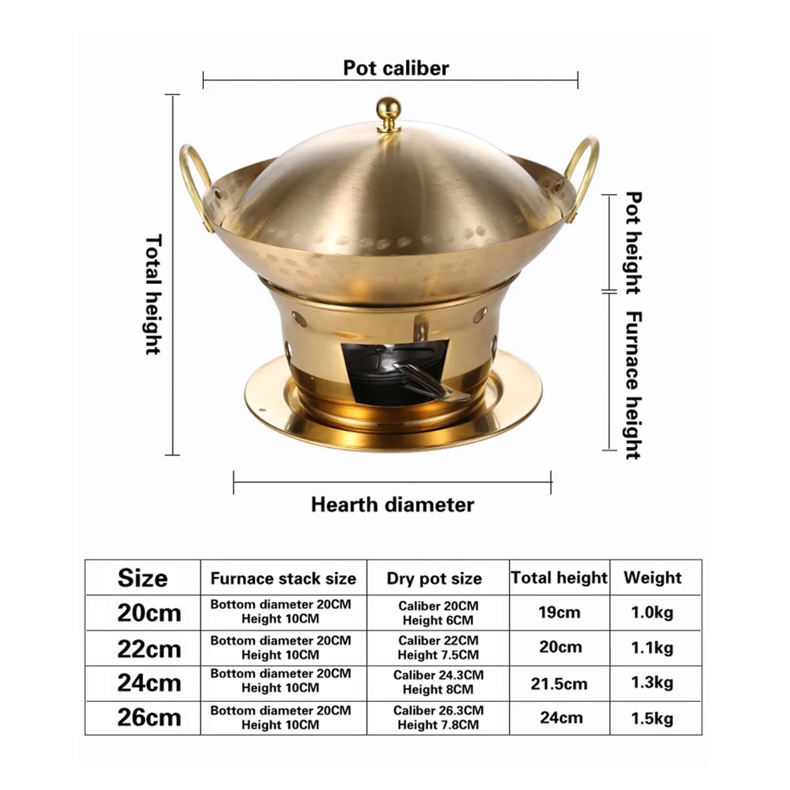 UGCER Copper Chafing Dish Buffet Set - Alcohol Stove Cooking Pot Food Warmers Pan Hot Pot for Weddings Caterings Parties