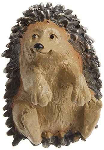 Top Collection 4280 Hedgehog Flower Pot Hugger Figurines, Tan, Brown