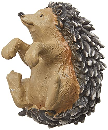 Top Collection 4280 Hedgehog Flower Pot Hugger Figurines, Tan, Brown