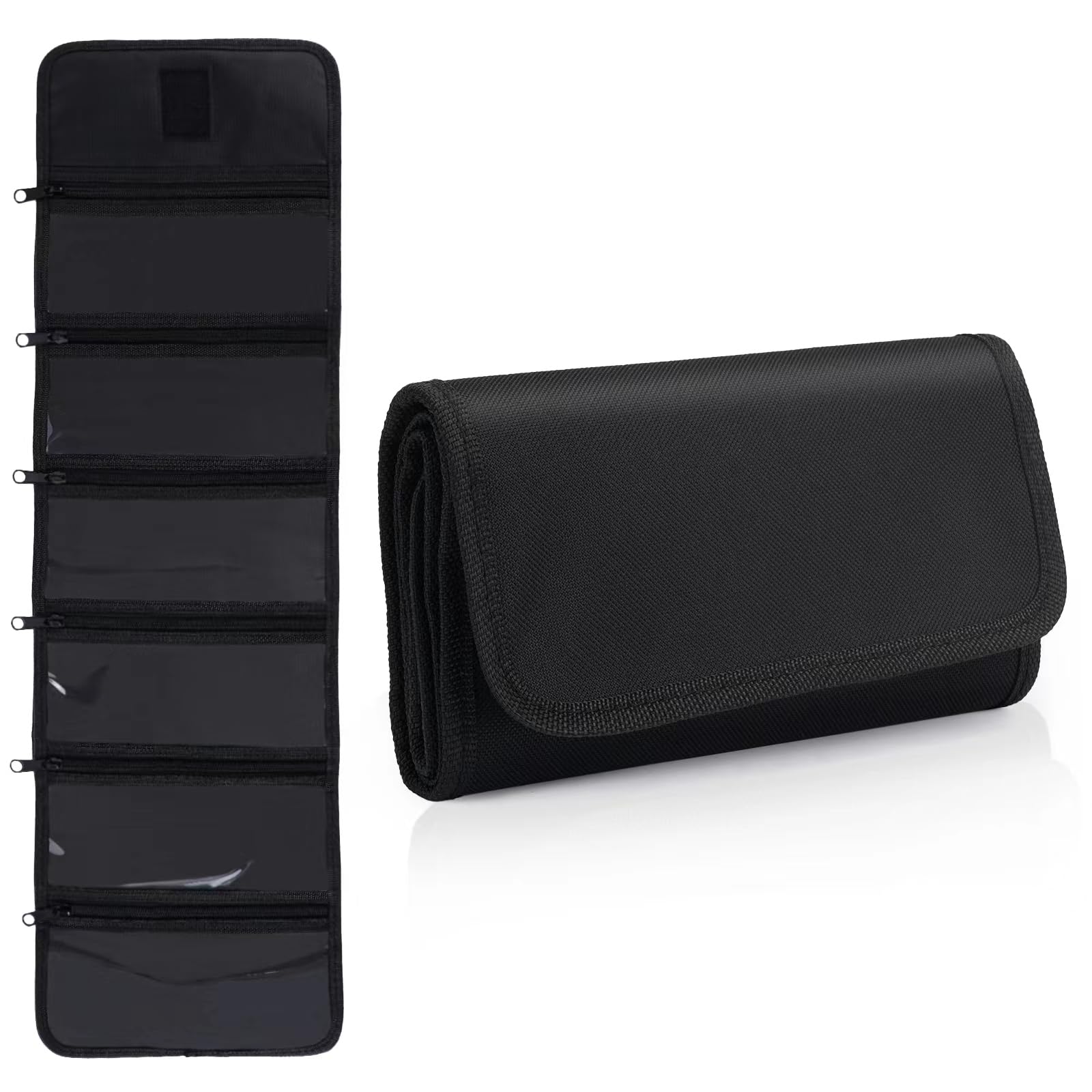 Yamahiko Money Wallet Multipack Cash Organizer - 6 Zippered Money Pouch Envelope Wallet for Travel Budgeting, Receipts