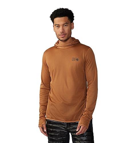 Mountain Hardwear Men's AirMesh Hoody, Copper Clay, Large