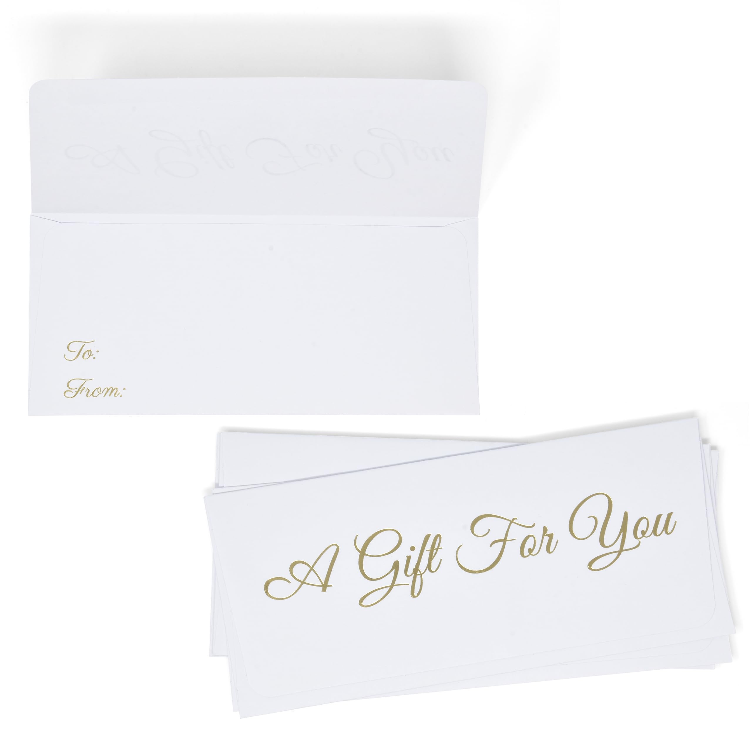 Gift Boutique - 100 Christmas Currency Envelopes Holiday Money Gift Envelope Holder Enclosure A Gift For You Gold Design 2 7/8” x 6 ½” for Cash Check Coin Note Mailing Gifts Office Wedding Party Favor