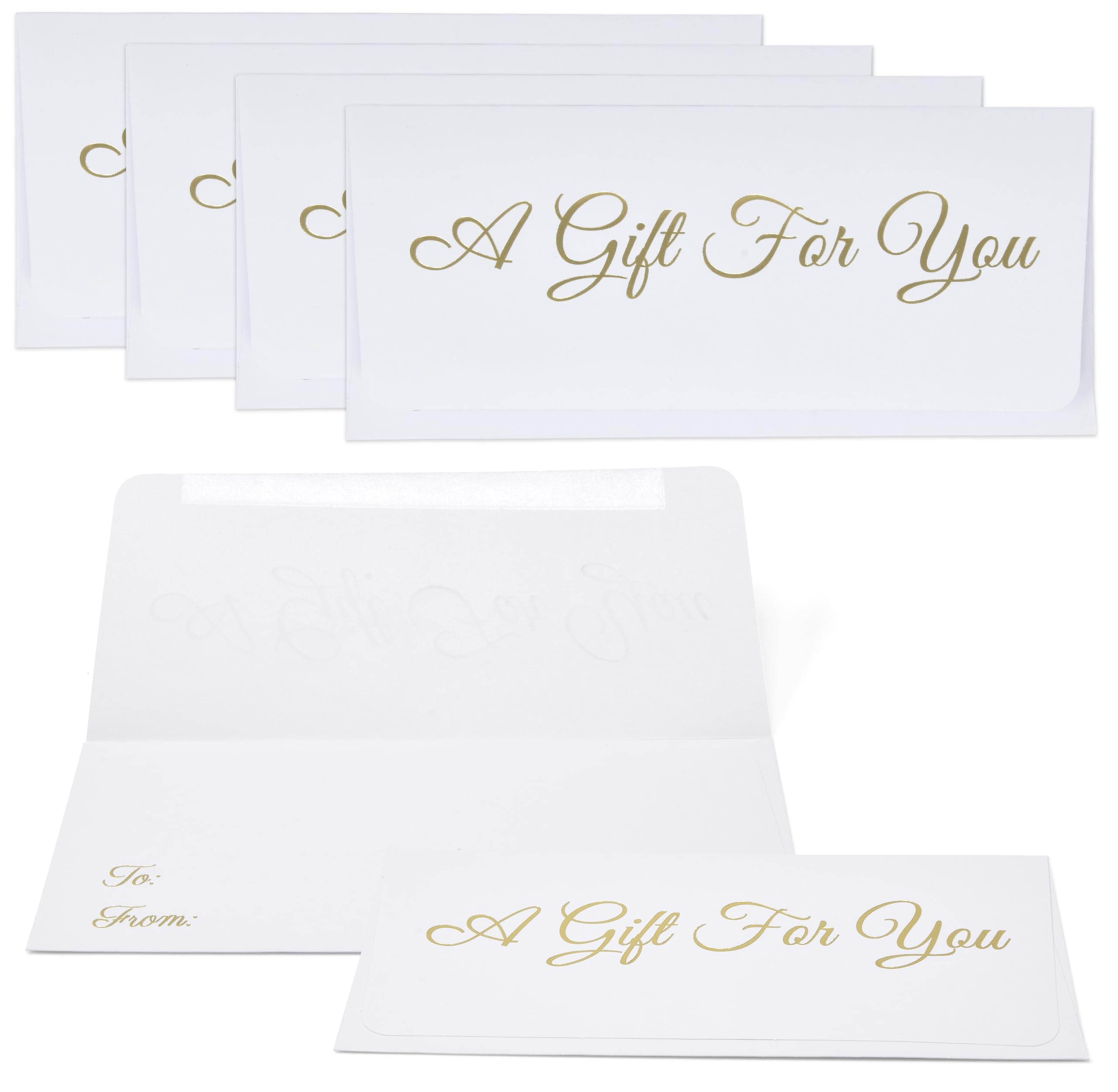 Gift Boutique - 100 Christmas Currency Envelopes Holiday Money Gift Envelope Holder Enclosure A Gift For You Gold Design 2 7/8” x 6 ½” for Cash Check Coin Note Mailing Gifts Office Wedding Party Favor