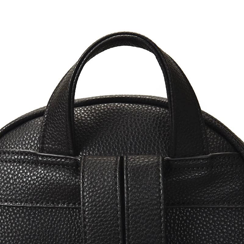 Special made fancy backpack for women, stylish and fashionable backpack made out of artificial leather (black)