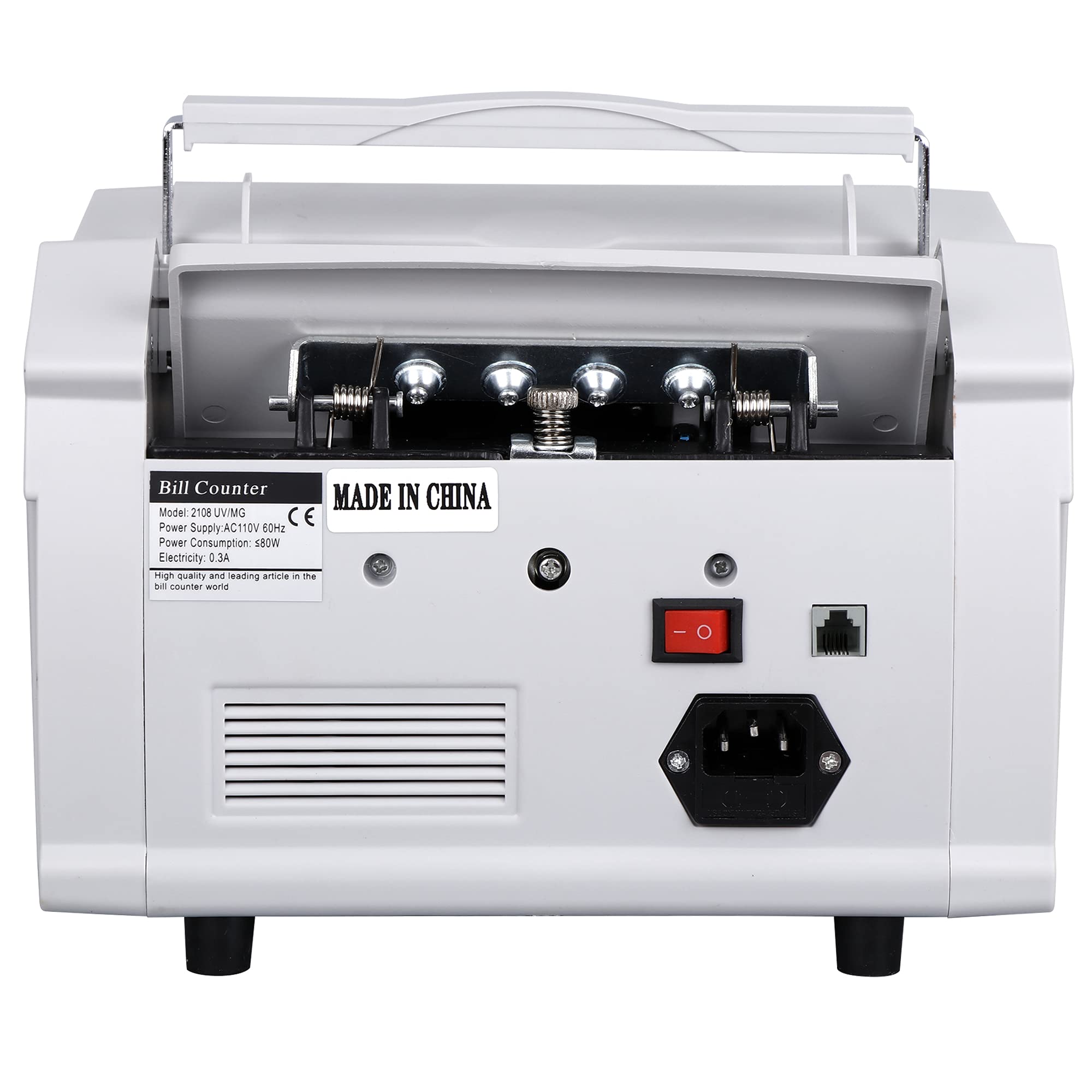 SUPER DEAL Automatic Money Bill Counter Detector Display Currency Cash Counter Bank Machine, Banknote UV and MG Counterfeit Bill Detection (#1)