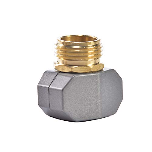 Zinc and Brass Male Clamp Coupling,Fits 3/4" or 5/8" Garden Hose Repair Fitting