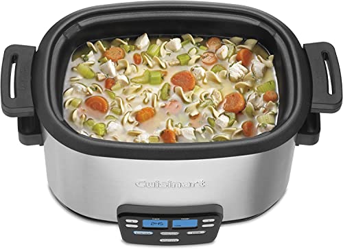 Cuisinart MSC-600 3-In-1 Cook Central 6-Quart Multi-Cooker: Slow Cooker, Brown/Saute, Steamer