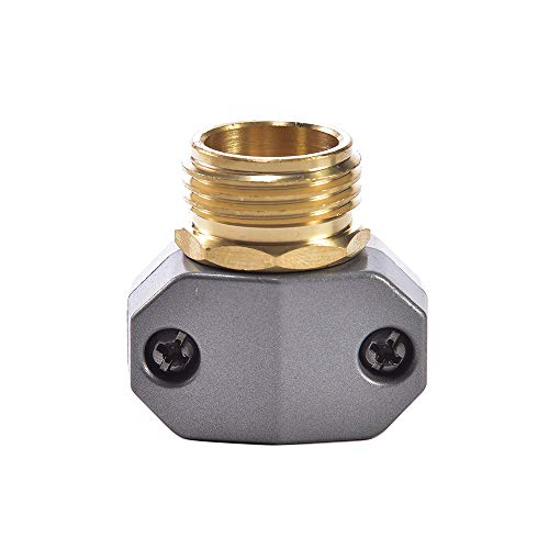 Zinc and Brass Male Clamp Coupling,Fits 3/4" or 5/8" Garden Hose Repair Fitting