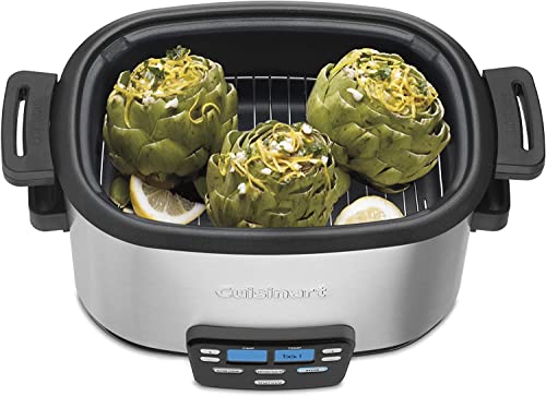 Cuisinart MSC-600 3-In-1 Cook Central 6-Quart Multi-Cooker: Slow Cooker, Brown/Saute, Steamer