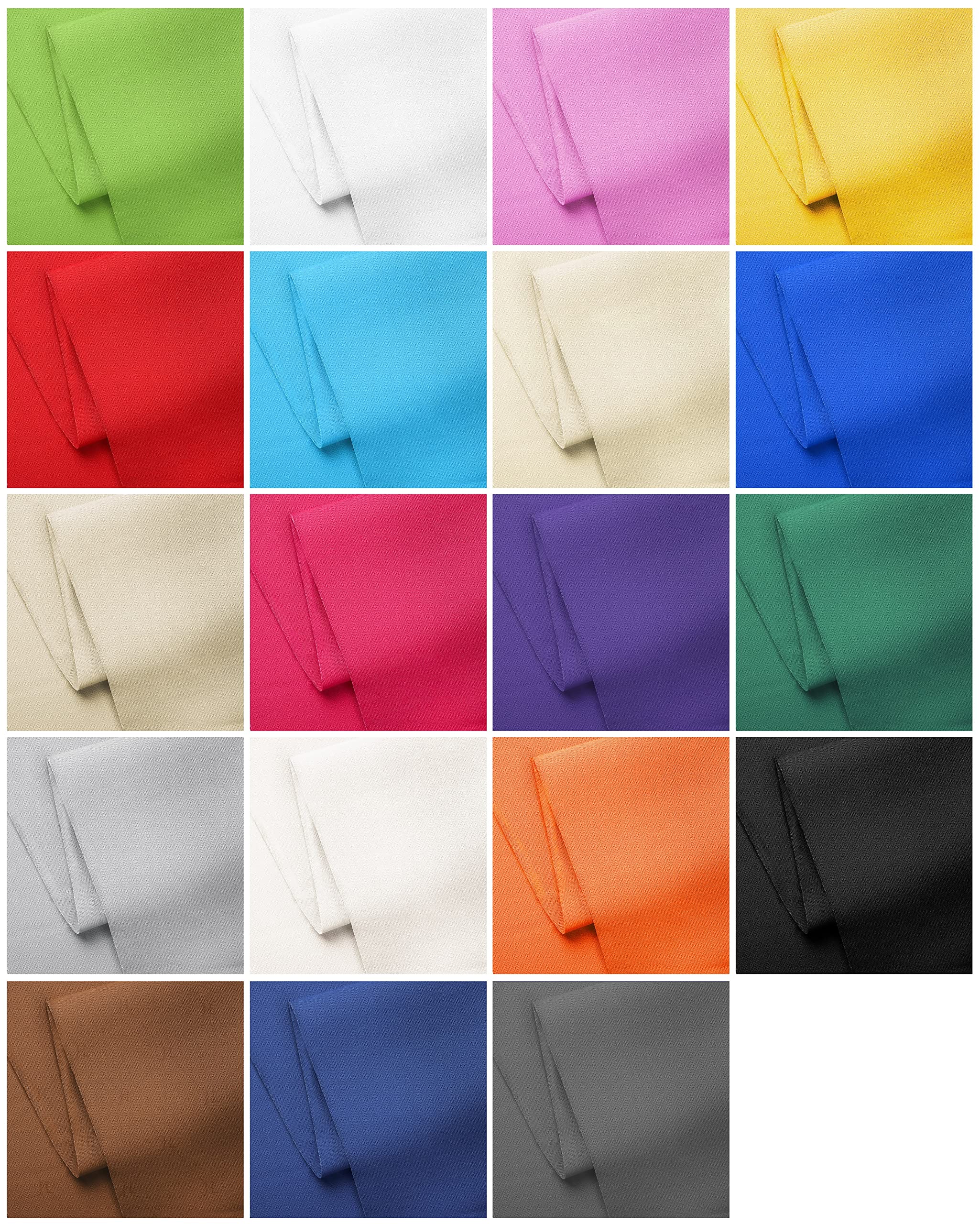 Craftido-19 Options-100% Cotton Fabric by The Yard in Solid Color 44”Wide by 3yd (9 ft) -Medium Weight 5.2 oz- for Quilting, Sewing, Crafts, Binding, Backing and Lining - Lemon
