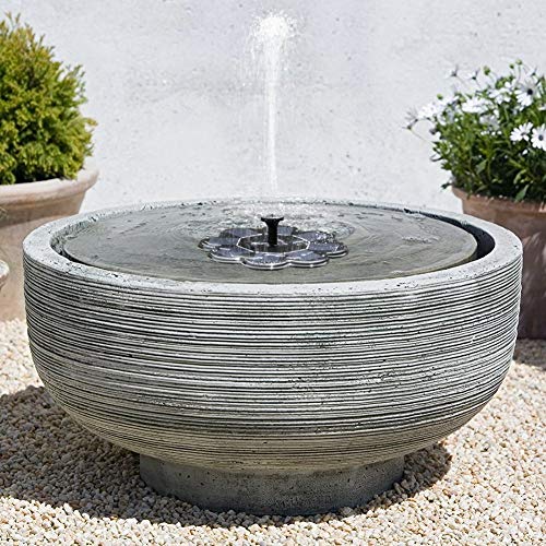 Qualife Solar Water Fountains Outdoor, Solar Powered Fountain Pump for Bird Bath,1.6W Solar Pond Fountain Pump for Garden Decor,Birdbath Pond Pool .