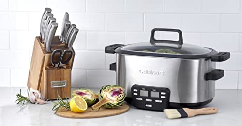 Cuisinart MSC-600 3-In-1 Cook Central 6-Quart Multi-Cooker: Slow Cooker, Brown/Saute, Steamer