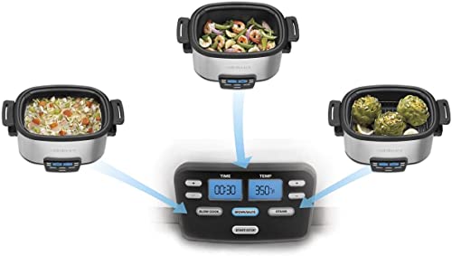 Cuisinart MSC-600 3-In-1 Cook Central 6-Quart Multi-Cooker: Slow Cooker, Brown/Saute, Steamer