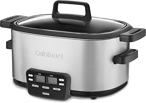 Cuisinart MSC-600 3-In-1 Cook Central 6-Quart Multi-Cooker: Slow Cooker, Brown/Saute, Steamer