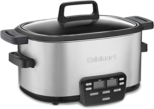 Cuisinart MSC-600 3-In-1 Cook Central 6-Quart Multi-Cooker: Slow Cooker, Brown/Saute, Steamer
