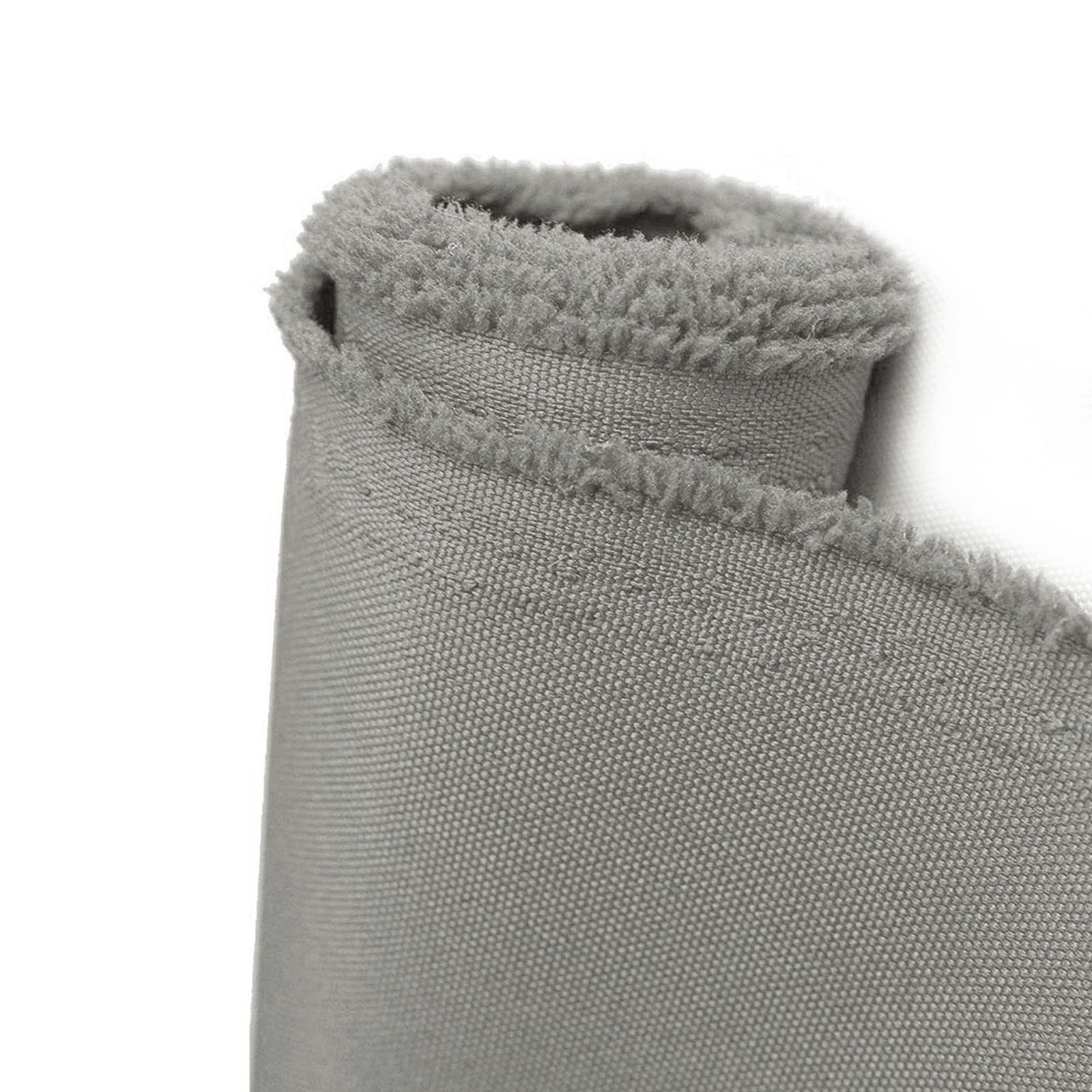 Foreate Waterproof Fabric by The Yard 600d Cordura Canvas Fabric 58 inch Wide for Indoor Outdoor Patio 1 Yard, Silver Grey