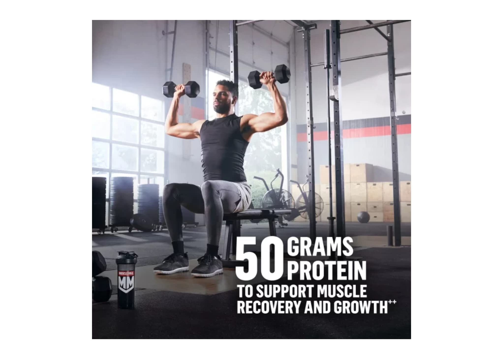 Muscle Milk Pro Series Protein Powder Supplement, Knockout Chocolate (40.7 oz.). 50g Protein, 3g Sugar, 20 Vitamins & Minerals. Workout Recovery