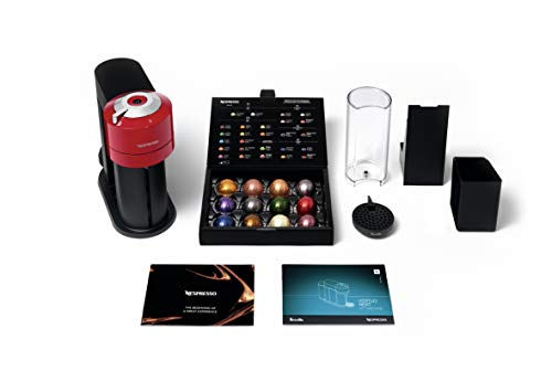 Nespresso Vertuo Next Coffee and Espresso Machine by Breville with Milk Frother, 1.1 liters, Cherry