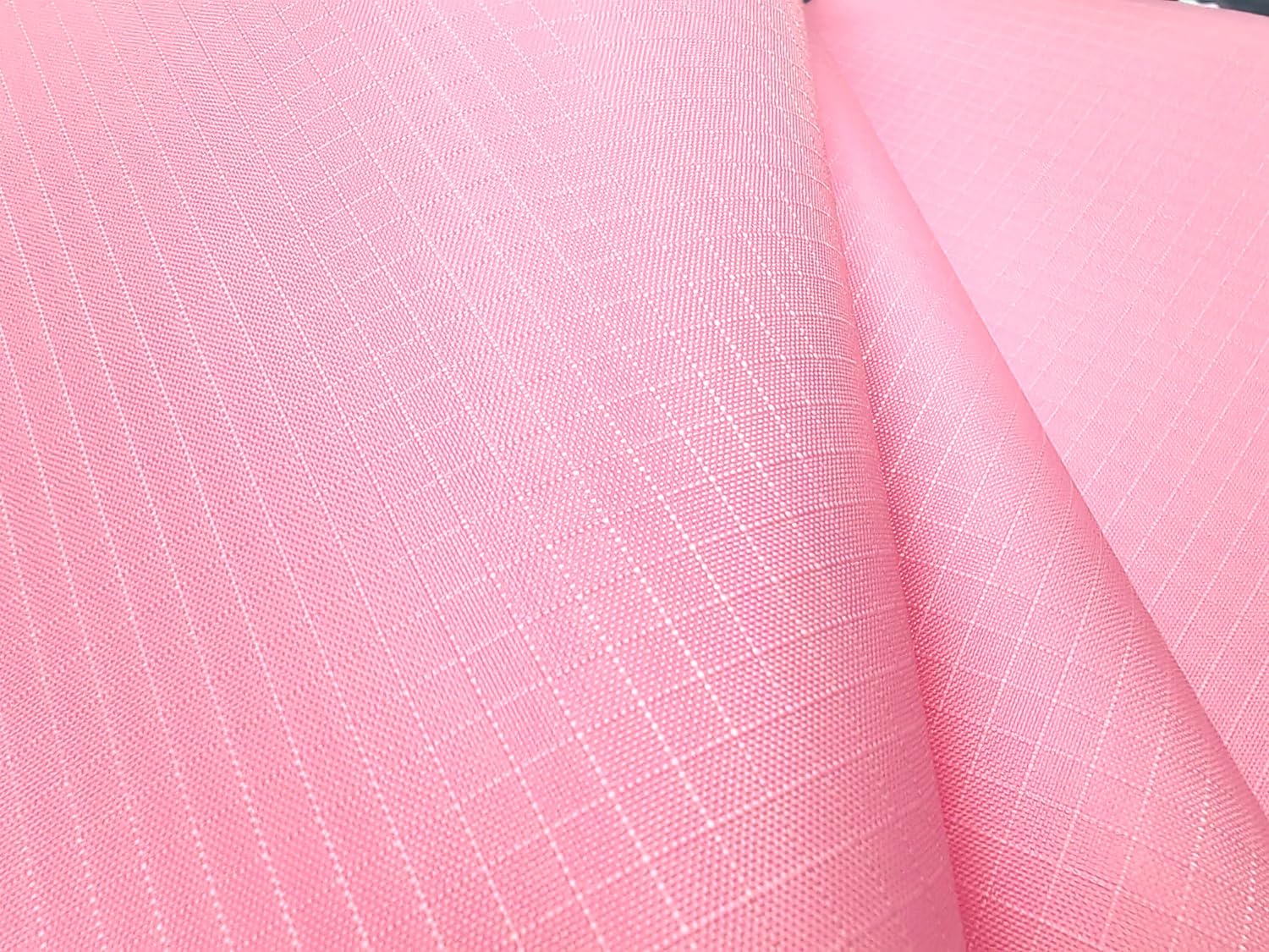 Rose Flavor Banners of Textile Nylon Ribstop Waterproof Fabric 1.7OZ 70D 58“ by 1 Yard(Pink)