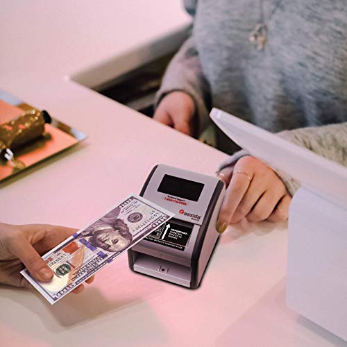 Cassida Omni-ID 2-in-1 Currency Counterfeit Detector with UV Identification Verification Lights β Bill Checker with Infrared, Magnetic and Ultraviolet Sensors - Easy to Read PASS/FAIL Display