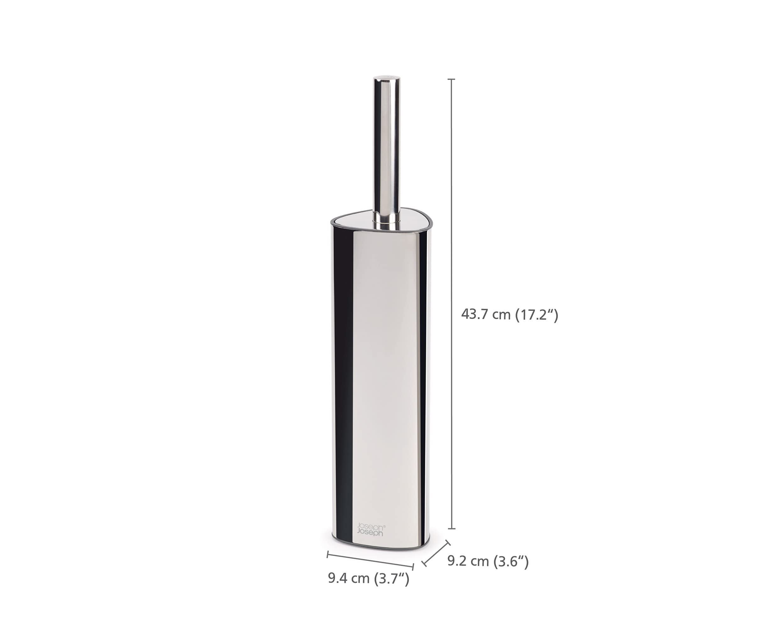 Joseph Joseph Flex 360 Luxe Advanced Toilet Brush with Stainless-Steel Finish