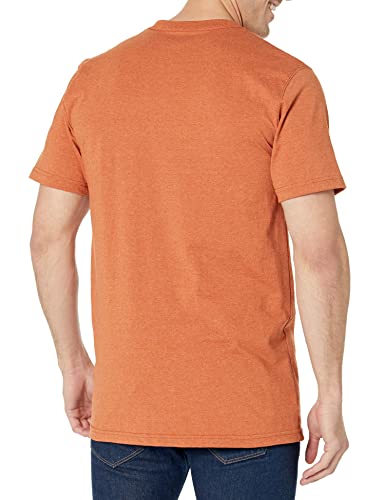 Dickies Men's Short Sleeve Heavyweight T-Shirt, Copper Single DYE Heather