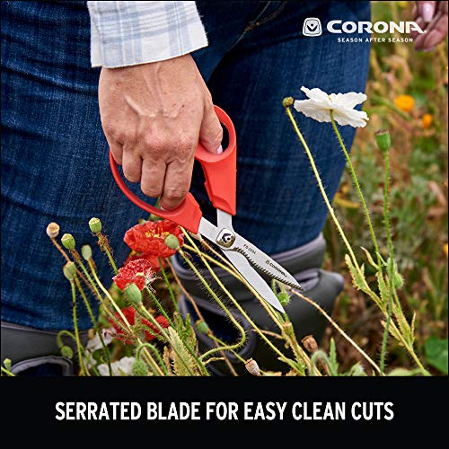 Corona Tools | ComfortGEL Floral Scissors | Stainless Steel Garden Shears for Flowers & Stems | FS 3394