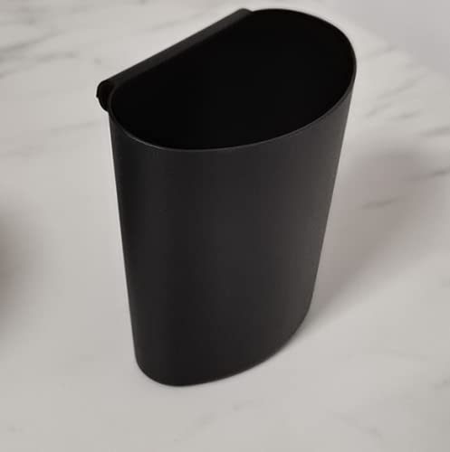 4Pcs Hanging Cup Holder,Rolling Cart Accessories,Plant Containers,Hanging Flower Pots,Space Saver,Storage Bucket,Pencil Holder,Make Up Pencil Holder Office,Kitchen Wall Organizer Decor (Black)