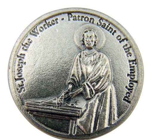 Catholic Archangel Saint St Joseph the Worker Patron of the Employed Pocket Token