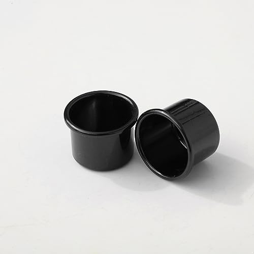 Alvivi 20/25Pcs Candle Holders Mini Tealights Aluminum Candle Stick Tealight Holders Candle Inserts for Stick Candles Christmas Home Decoration Black A One Size