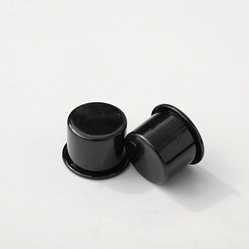 Alvivi 20/25Pcs Candle Holders Mini Tealights Aluminum Candle Stick Tealight Holders Candle Inserts for Stick Candles Christmas Home Decoration Black A One Size