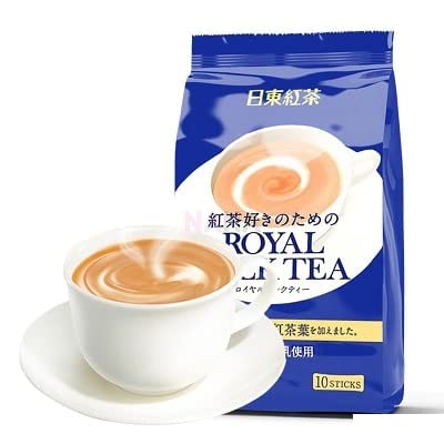 Nittoh Instant Royal Milk Tea (10 Sticks x 14g) 140g - Royal Milk Tea Latte that you can enjoy anytime hot or cold! You can also enjoy a Creamier Milk Tea Latte if you make it with Milk instead of water.