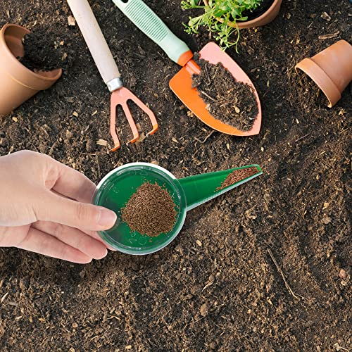 TXIN 2 Pcs Seed Sower, Portable Mini Hand Garden Plant Seed Dispenser Planter Starter Seeder with 5 Different Settings