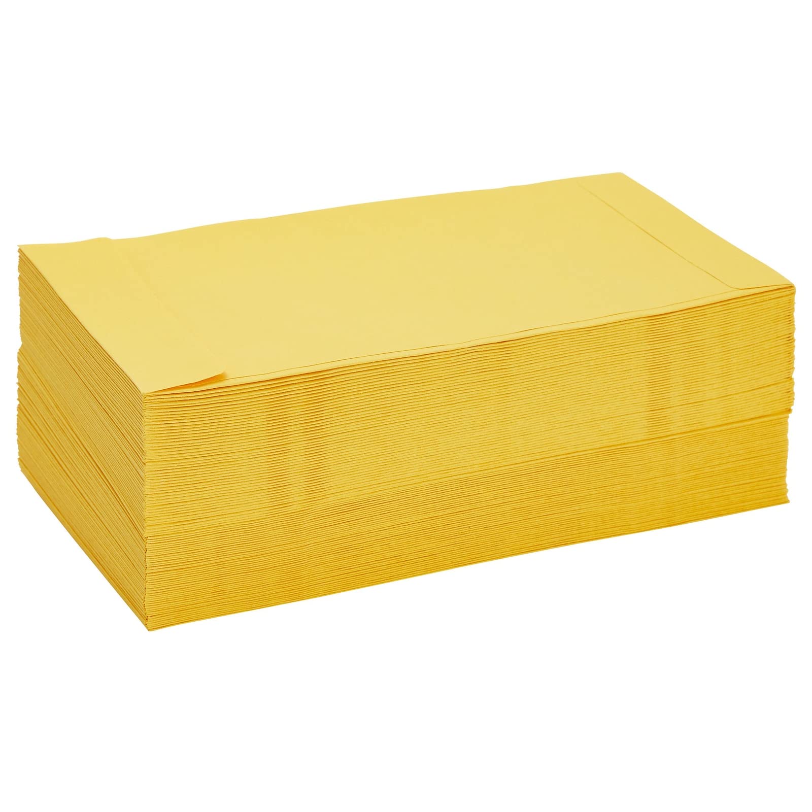 Okuna Outpost Money Envelopes for Cash, Payroll, Money Saving, Coins, Currency, 100GSM, Yellow (4 x 7 Inch) - 100 Pack