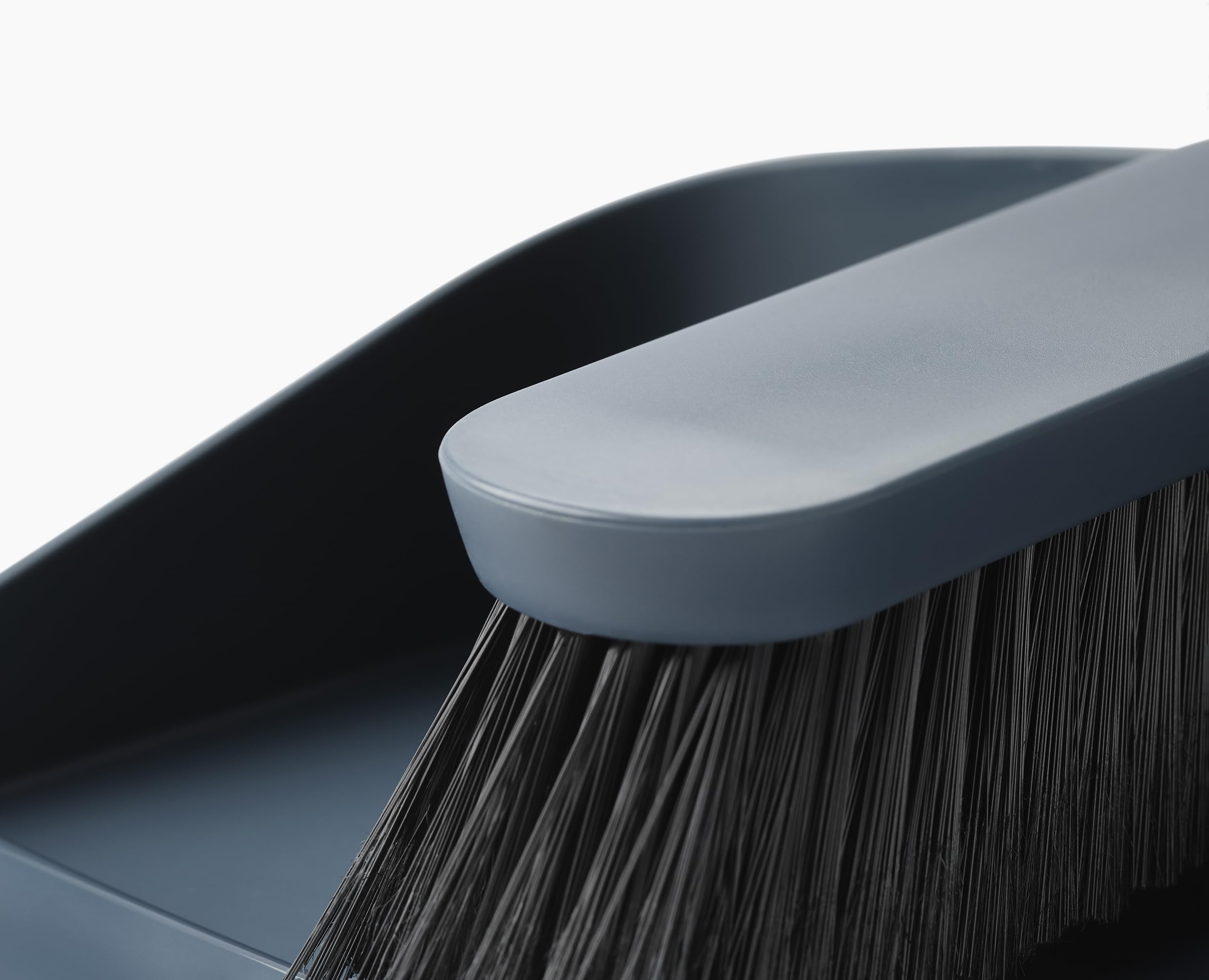 Joseph Joseph CleanStore Wall-Mounted Indoor Dustpan & Brush Set with Dust-Shield Compact Storage, Sweeping Floor Brush with Rubber Pan Edge and Soft Bristles