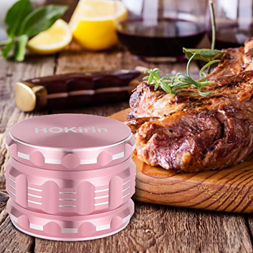 HOKirin 2.5" Pink Grinder Large Grinder for Spice
