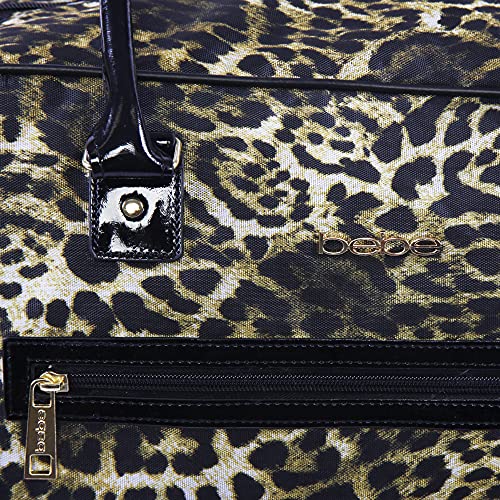 BEBE Women's Rolling Duffel, Leopard