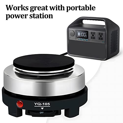 Artilife 500W Small Electric Hot Plate, Multi-Function Portable Stove Kitchen Cooktop Electric Heater for Home 110V