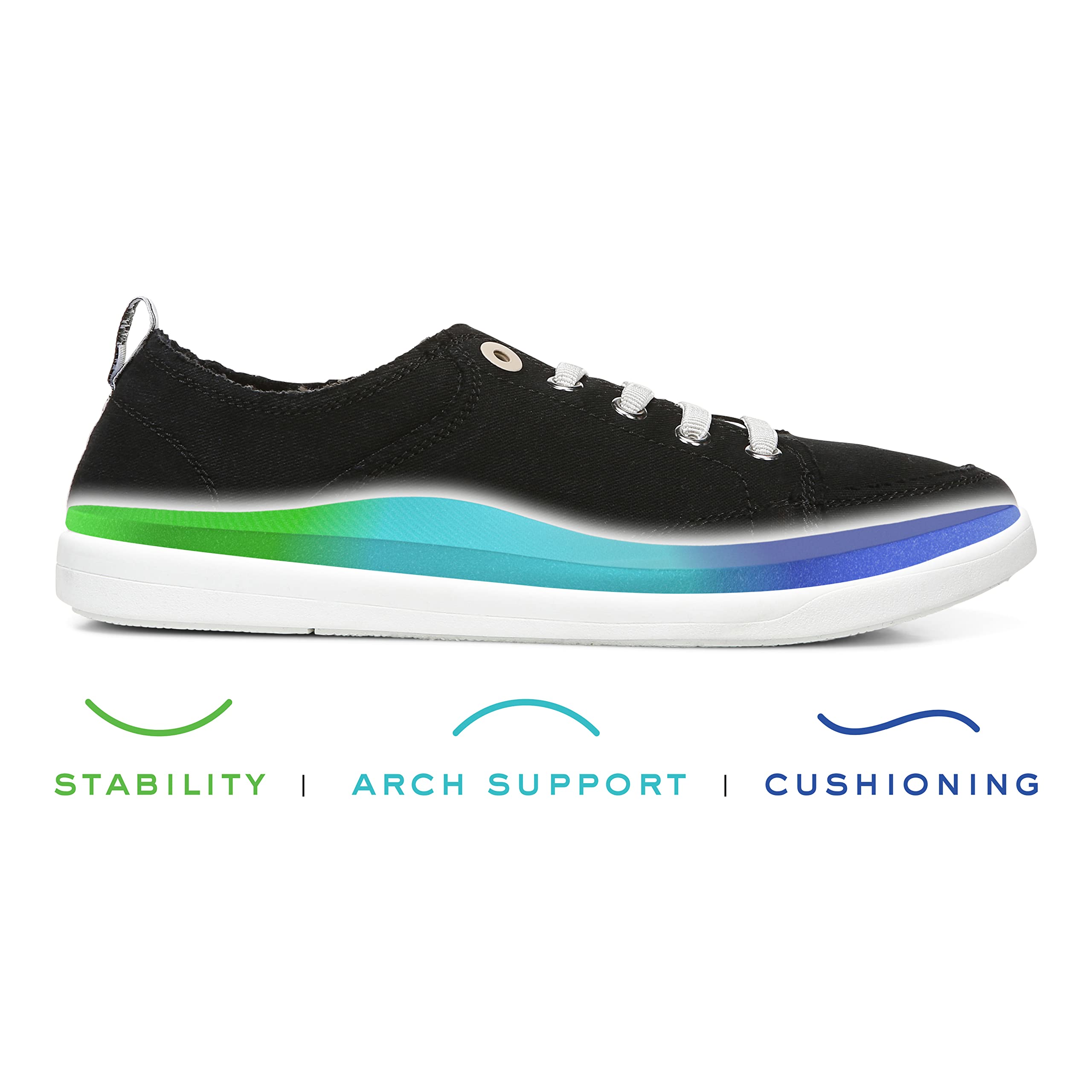 Vionic PISMO0029.5M Pismo Black Boucle 9.5M