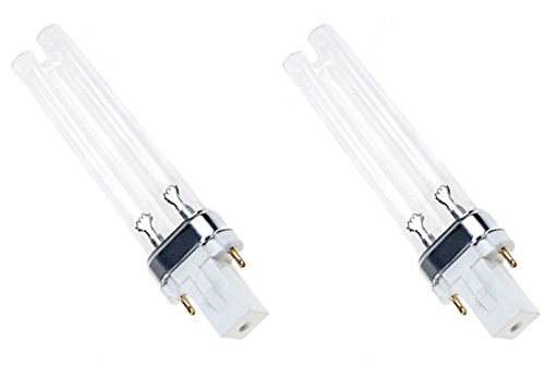 Anyray 2-Bulbs 13 Watt UV-C 13W Germicidal Ultraviolet UV Bulb 13Watt UV Bulb G23 Base AUVC-13W1