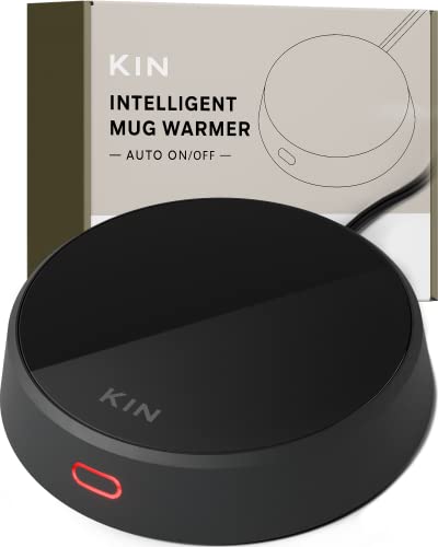 Coffee Mug Warmer for Desk - Smart Coffee Cup Warmer for Desk Auto Shut Off Enabled - Multi-use Tea Warmer, Electric Candle Warmer & Coffee Warmer for Desk with 3 Heat Settings + Silicone Mug Lid