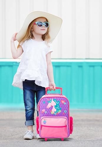 Stephen Joseph Kids' Classic Rolling Luggage, Pink Unicorn, One Size