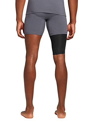 Tommie Copper Performance Compression Quad Sleeve, Unisex, Men & Women, Sweat Wicking Breathable Upper Leg Sleeve for Muscle Support & Recovery - Black - Large